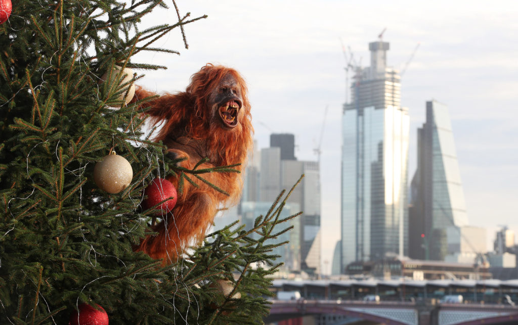 Ultra-realistic animatronic ape appears across London to highlight the ...