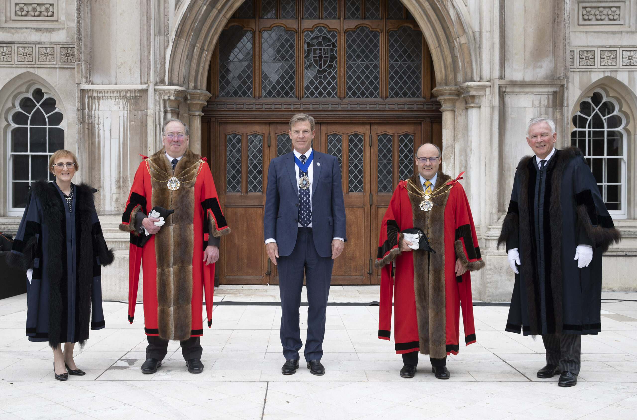 The Rt Hon The Lord Mayor of the City of London, accompanied by the ...