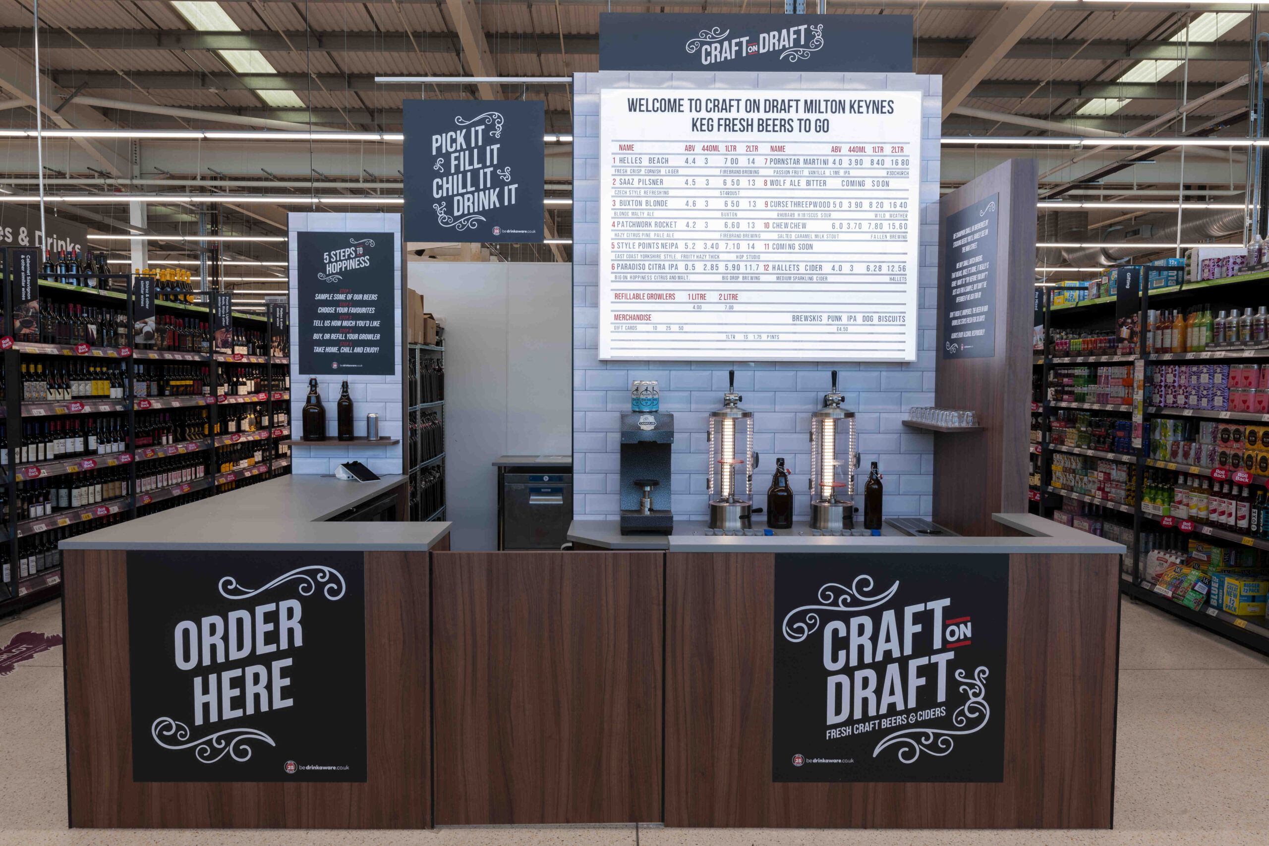 Asda becomes first UK supermarket to launch draught beer concept ...