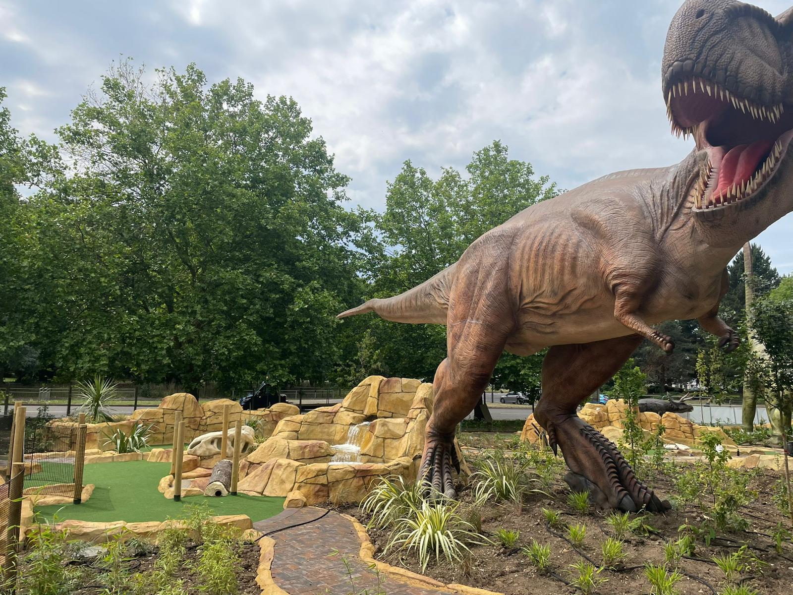A Jurassic Adventure for Harrow as new Dinosaur-themed mini golf opens ...