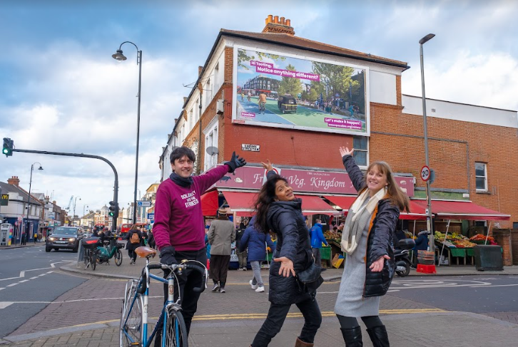 Climate charity unveils visions of London with fewer cars created with ...