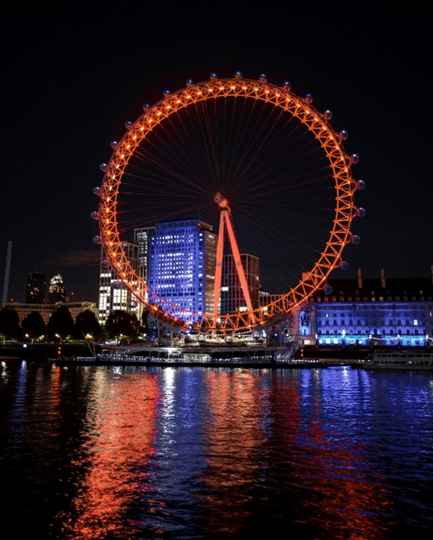 The lastminute.com London Eye Goes Orange To Celebrate The Memory For ...