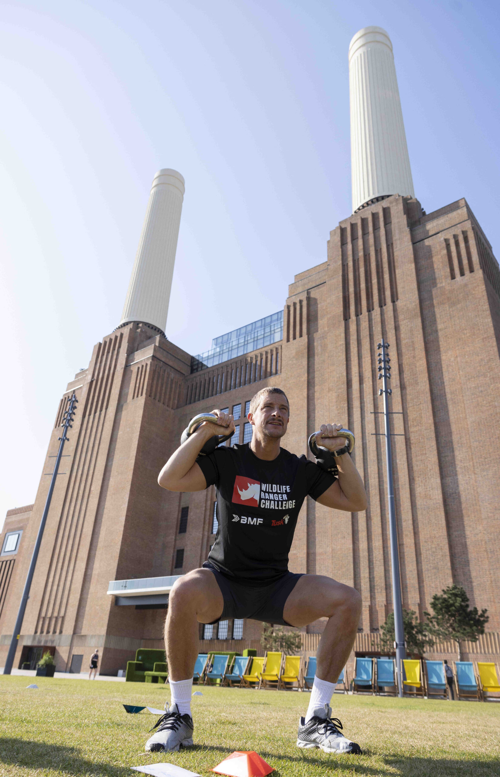 Bear Grylls hosts a free #TrainLikeARanger workout at Battersea Power ...