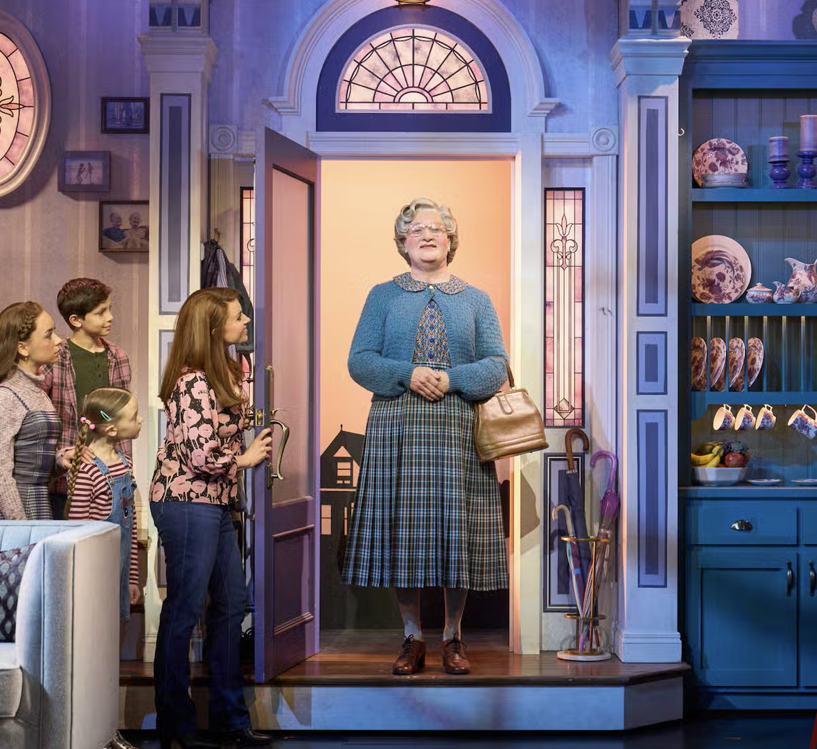 Hello Poppets!” - Mrs Doubtfire delivers for BBA Management! - London Post