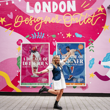 London Designer Outlet unveils new mural to mark 10th birthday year ...