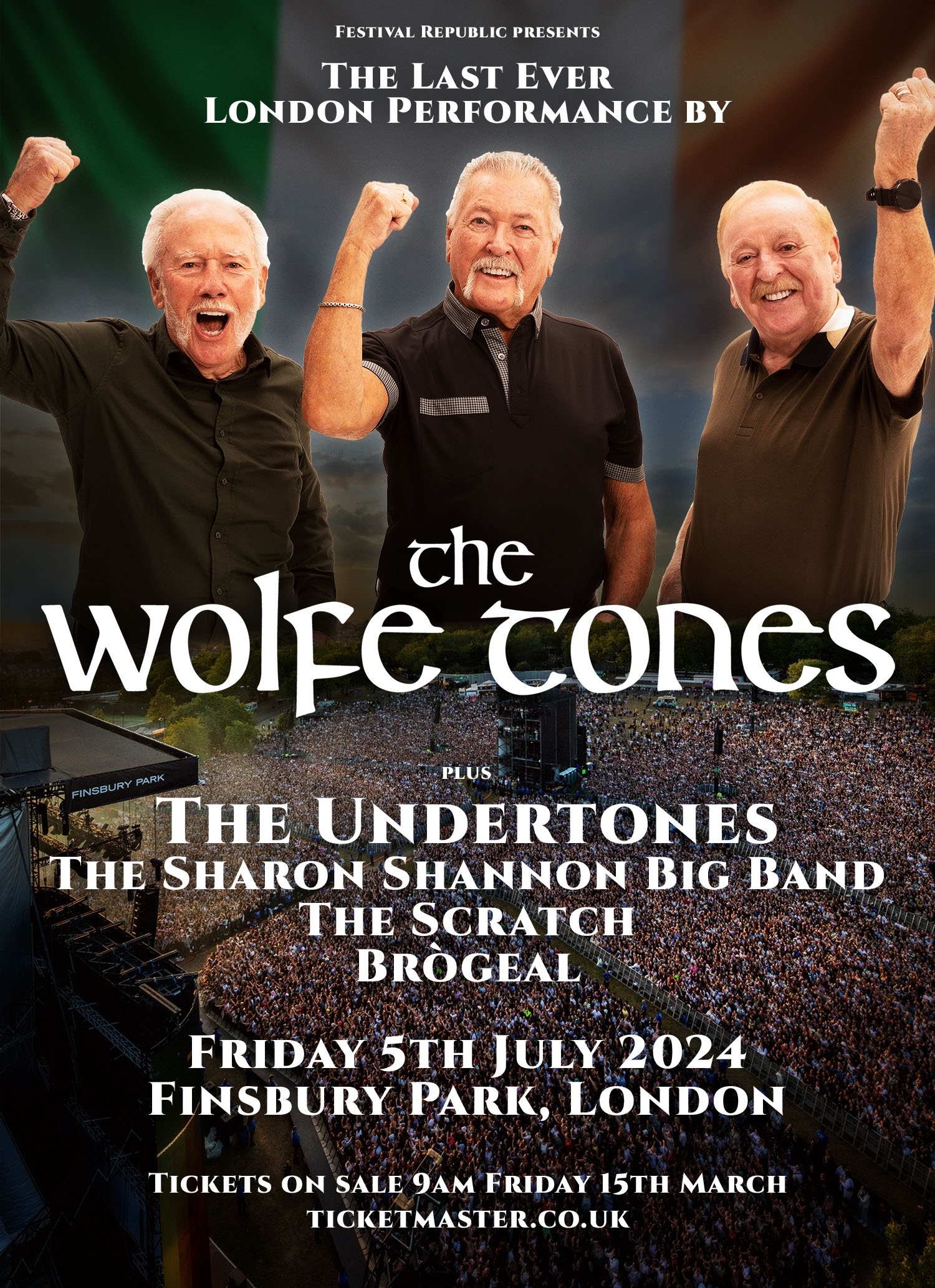 The Wolfe Tones announce their last ever London performance with huge ...