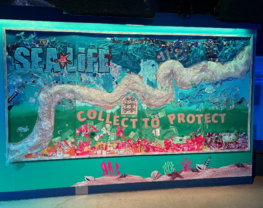 SEA LIFE London Aquarium creates bespoke artwork using plastic ...