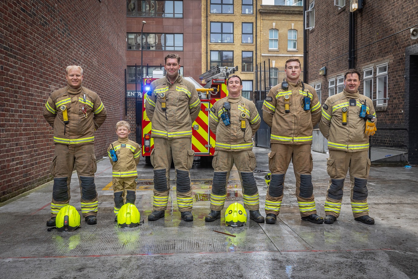 Firefighter Monty takes on his dream role with London Fire Brigade ...