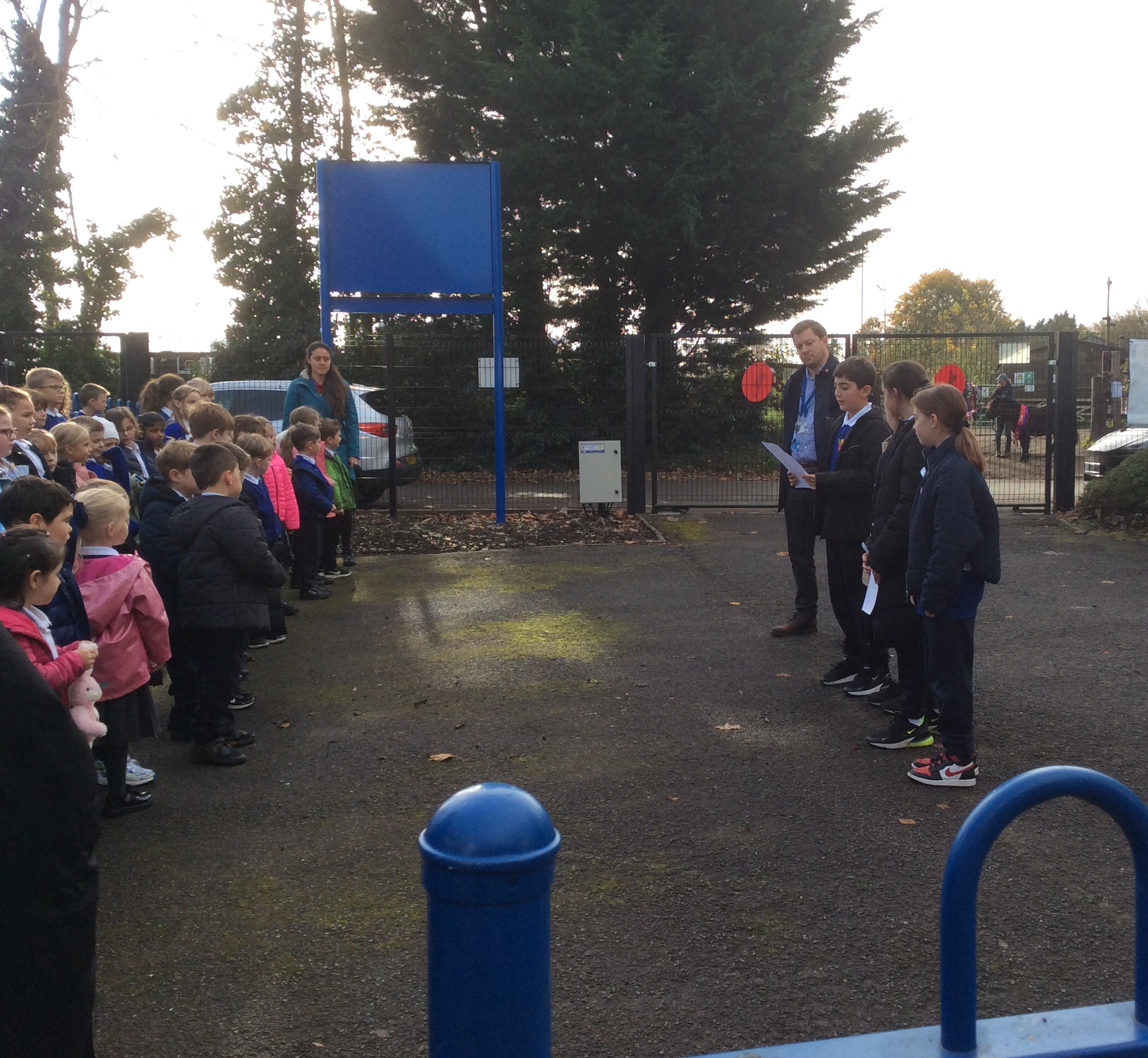 Downe Primary School marks Remembrance Day together with local ...