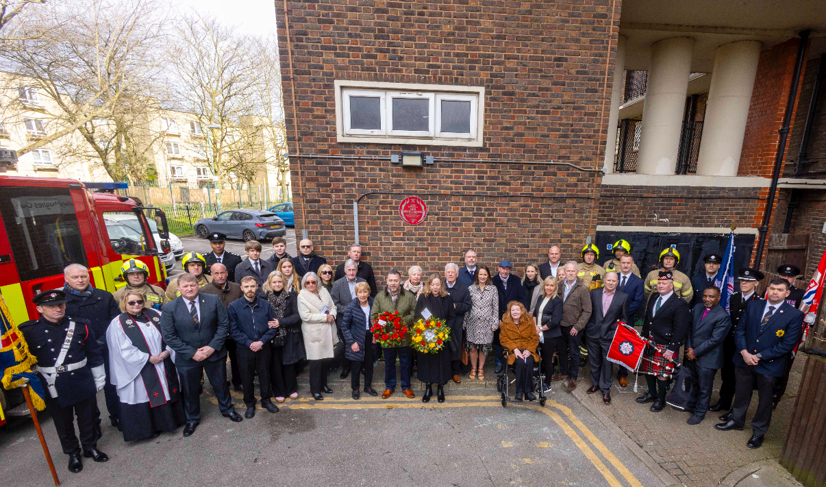 New plaque unveiled for London firefighter who died in line of duty ...
