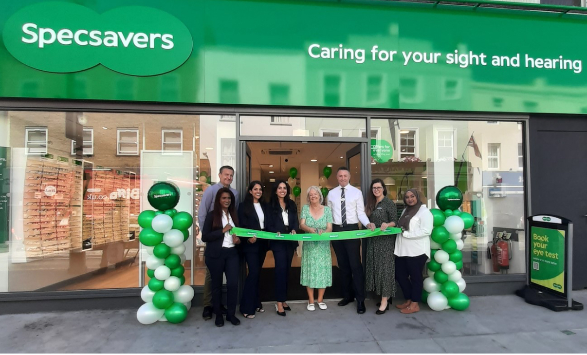 Specsavers comes to Pimlico as Dame Mary Perkins unveils new store ...
