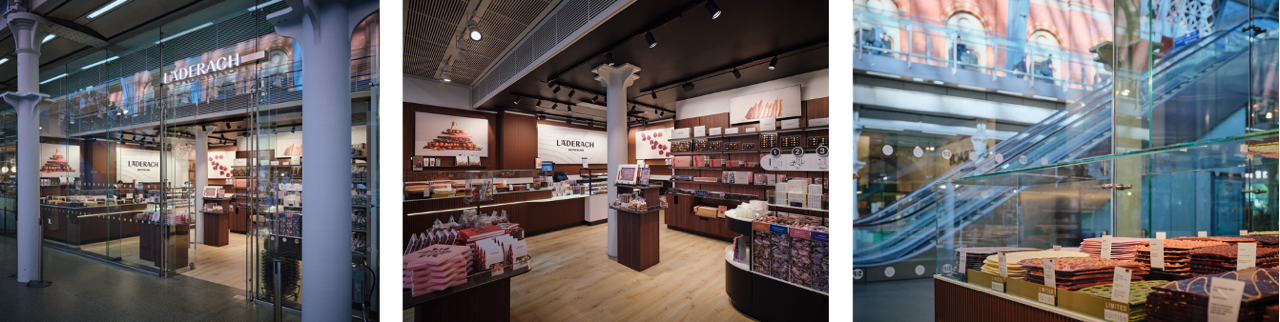 Läderach unveils new chocolaterie at St. Pancras International - London ...