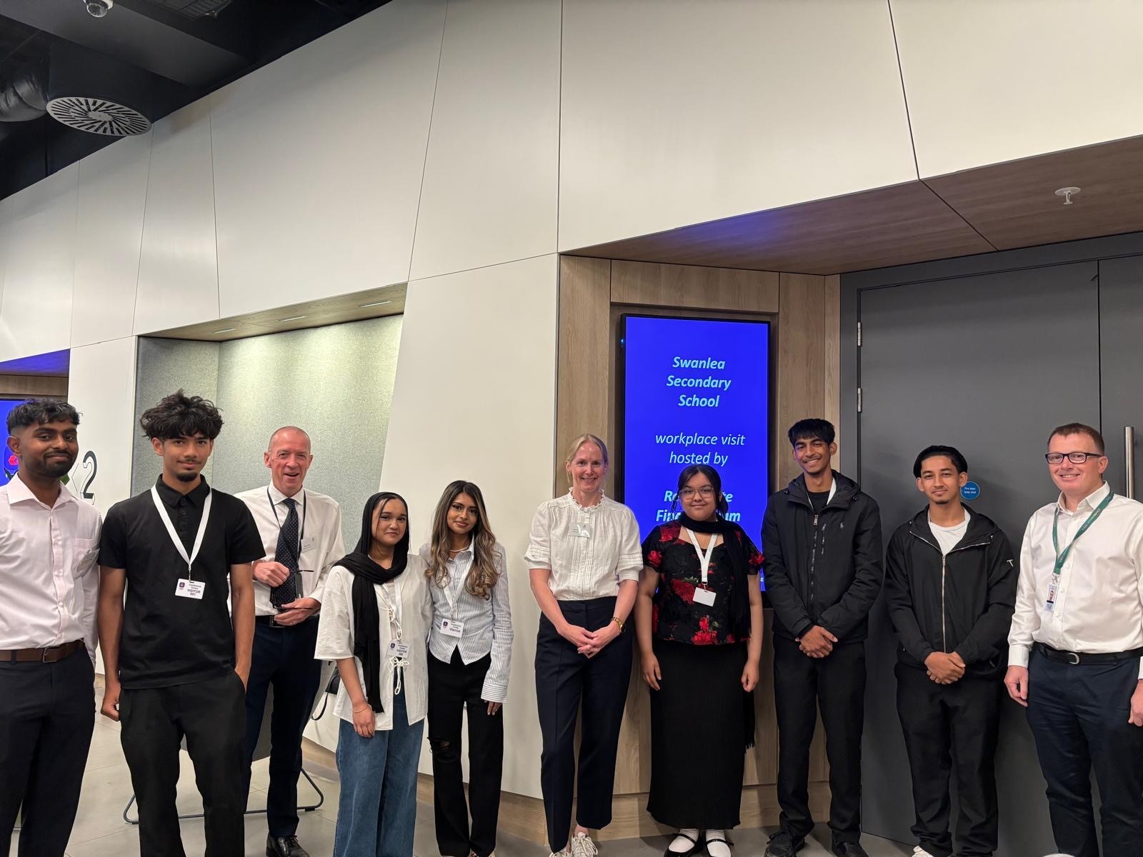 Pupils from Swanlea School learn first-hand about a career in banking ...