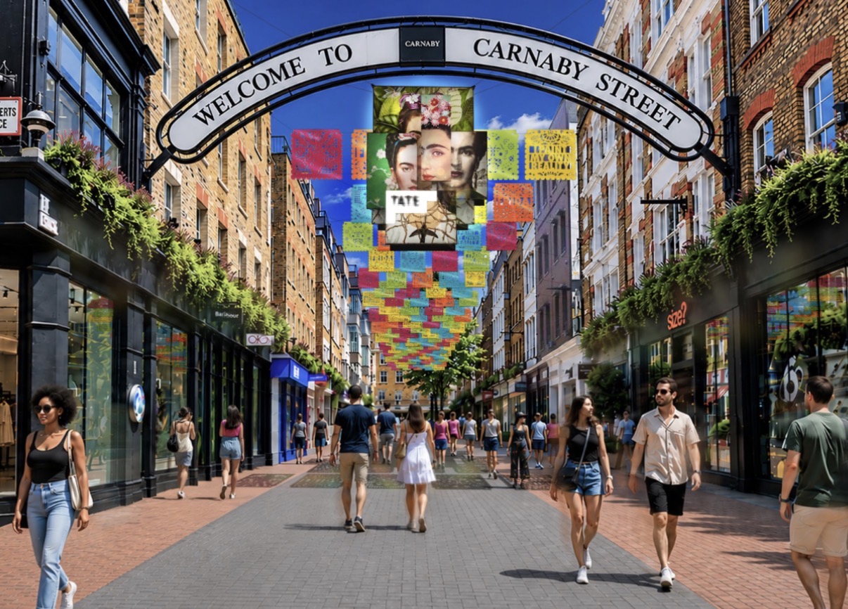 Frida Kahlo's world of colour floods Carnaby Street this summer in ...