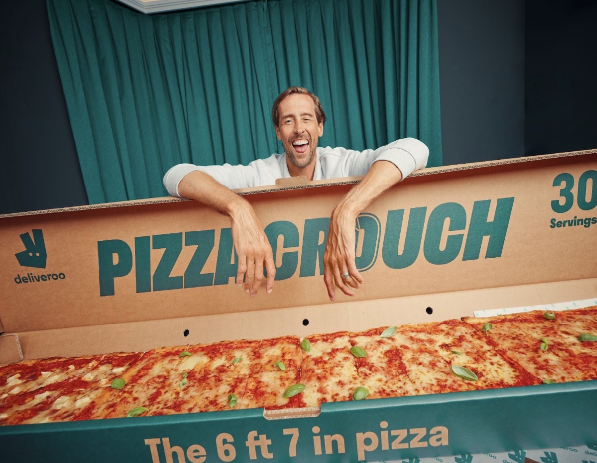 Deliveroo has launched a 6’7” ‘Pizza Crouch’ for England’s first game ...